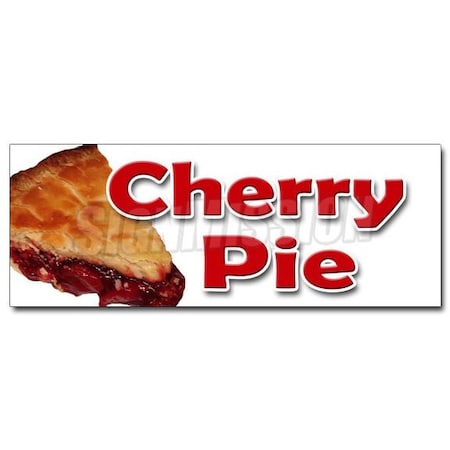 Signmission CHERRY PIE DECAL sticker bakery cherries crust sweets ...