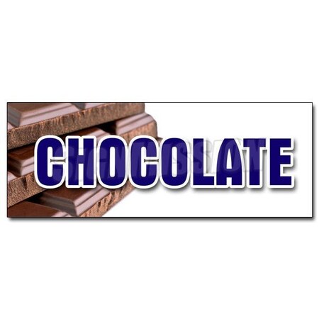 Signmission CHOCOLATE DECAL sticker milk dark semi sweet homemade candy ...