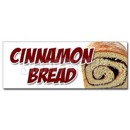 Signmission CINNAMON BREAD DECAL sticker fresh baked bakery still warm ...