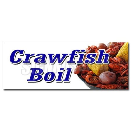Signmission CRAWFISH BOIL DECAL sticker cajun buggers louisiana ...