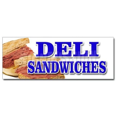 Signmission DELI SANDWICHES DECAL sticker delicatessen sub cornbeef ...