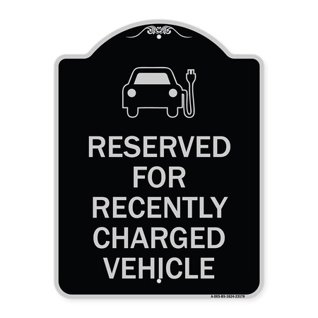 Signmission Reserved for Recently Charged Vehicle W/ Graphic Heavy ...