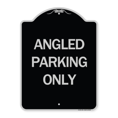 Signmission Angle Parking Only Heavy-Gauge Aluminum Architectural Sign ...