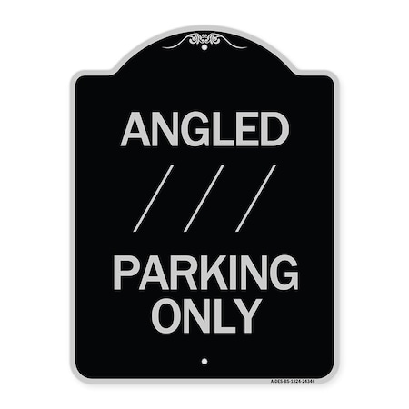 Signmission Angle Parking W/ Bidirectional Arrow 1 Heavy-Gauge Aluminum ...