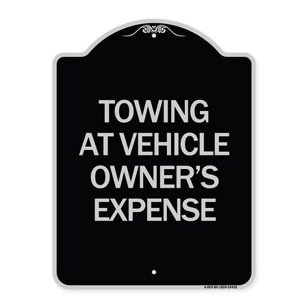 Signmission Towing Vehicle Owners Expense Heavy-Gauge Aluminum ...