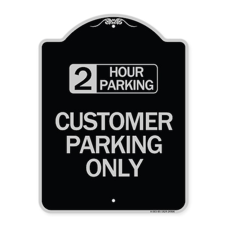 Signmission 2 Hour Parking Customer Parking Heavy-Gauge Aluminum ...