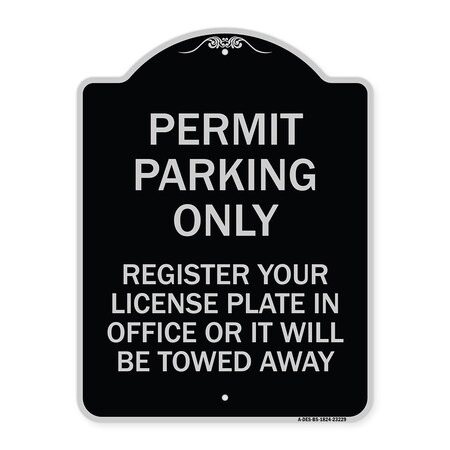 Signmission Register Your License Plate in Office or It Will Towed Away ...