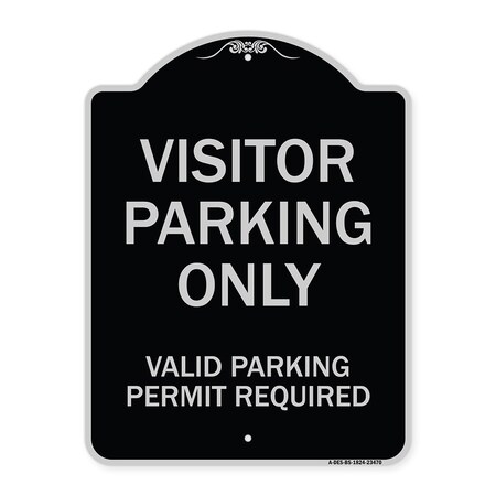 Signmission Parking Area Visitors Parking Valid Parking Permit Required ...