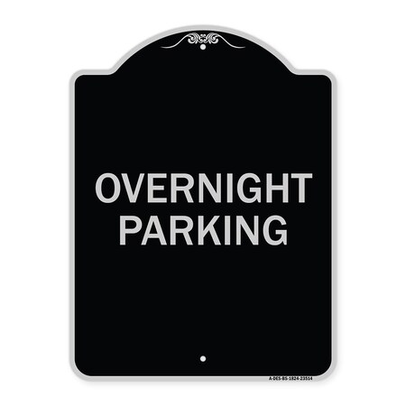 Signmission Overnight Parking Heavy-Gauge Aluminum Architectural Sign ...