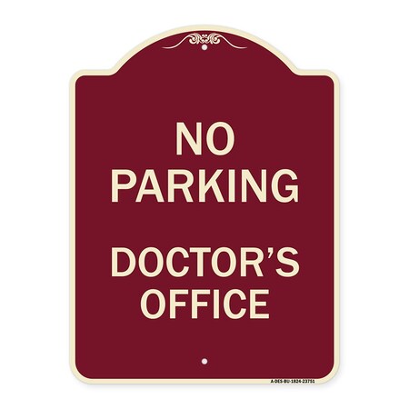 Signmission No Parking Doctors Office Heavy-Gauge Aluminum ...