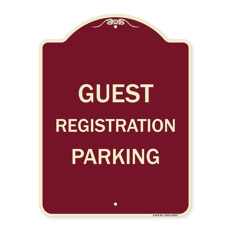 Signmission Guest Registration Parking Heavy-Gauge Aluminum ...