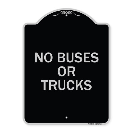 Signmission Driveway No Buses or Trucks Heavy-Gauge Aluminum ...