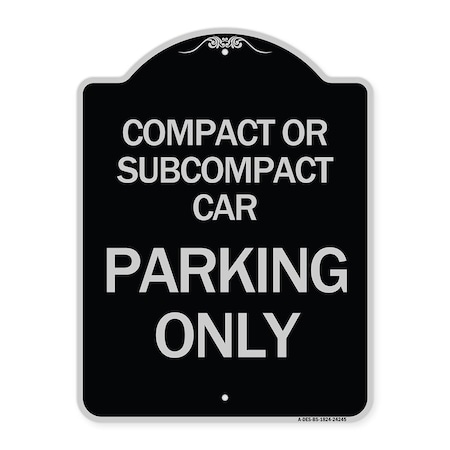 Signmission Compact or Subcompact Car Parking Heavy-Gauge Aluminum ...