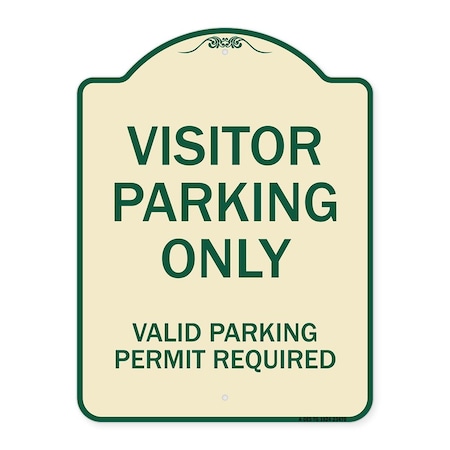 Signmission Parking Area Visitors Parking Valid Parking Permit Required ...