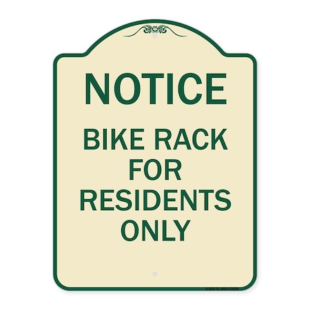 Signmission Bike Rack for Residents Heavy-Gauge Aluminum Architectural ...