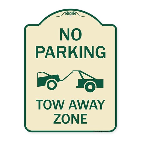 Signmission No Parking Tow Away Zone Tow Truck Heavy-Gauge Aluminum ...