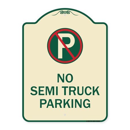 Signmission No Parking No Semi Truck Parking W/ Heavy-Gauge Aluminum ...