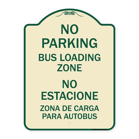 Signmission No Parking Bus Loading Zone No Entacionamiento Bus De Carga ...
