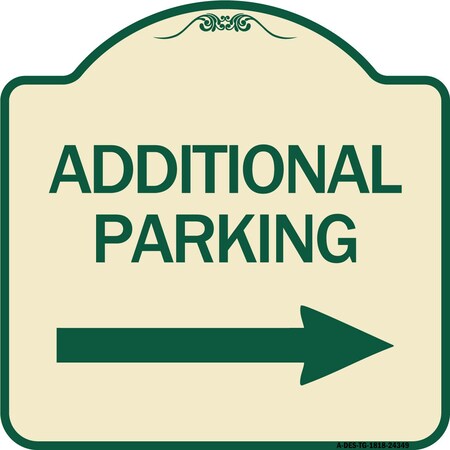 Signmission Additional Parking Right Arrow Heavy-Gauge Aluminum ...