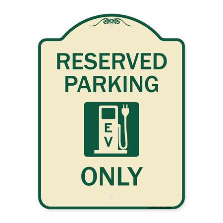 Signmission Ev W/ Electric Vehicle Charging Station Graphic Heavy-Gauge ...