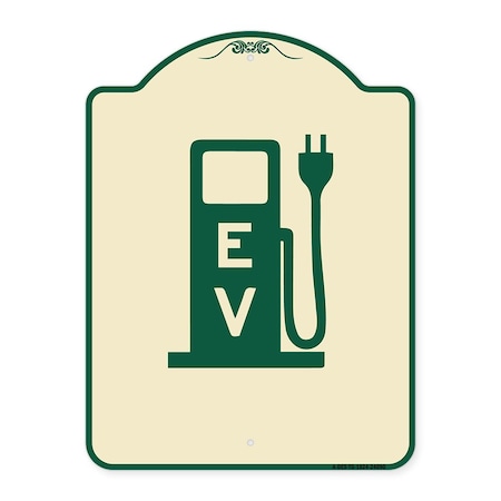 Signmission Ev Electric Vehicle Charging Station Heavy-Gauge Aluminum ...