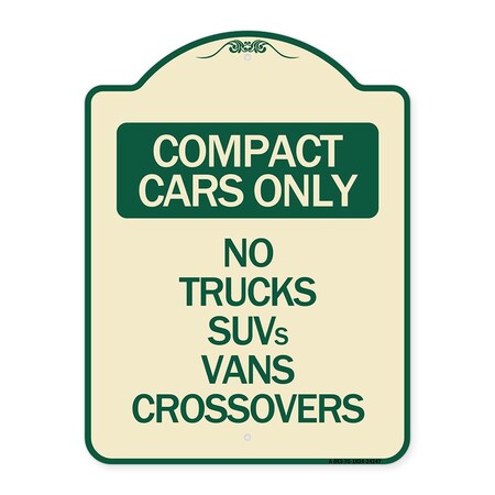 Signmission Compact Cars No Trucks SUVs Vans Crossovers Heavy-Gauge ...