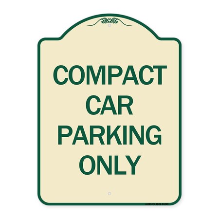 Signmission Compact Car Parking Only Heavy-Gauge Aluminum Architectural ...