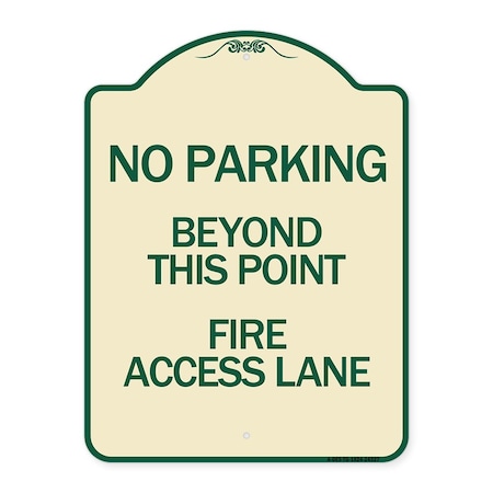 Signmission Beyond This Point Fire Access Lane Heavy-Gauge Aluminum ...