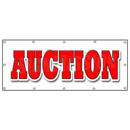 Signmission AUCTION BANNER SIGN antique jewelry furniture artwork ...