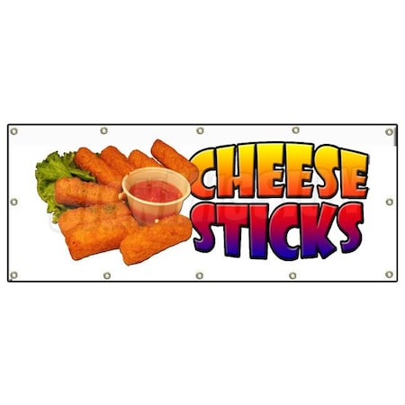Signmission CHEESE STICKS BANNER SIGN mozzarella concession new fried ...