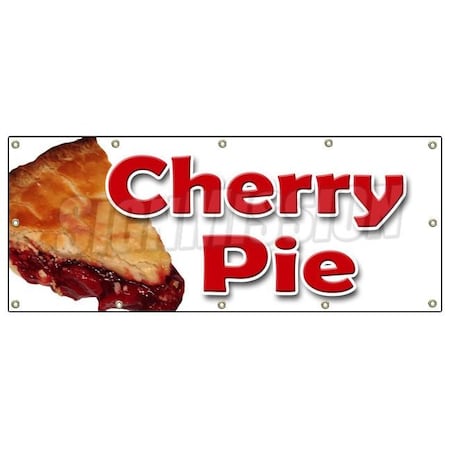 Signmission CHERRY PIE BANNER SIGN bakery cherries crust sweets pastry ...