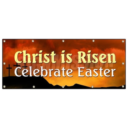 Signmission CHRIST IS RISEN CELEBRATE EASTER BANNER SIGN easter bible ...