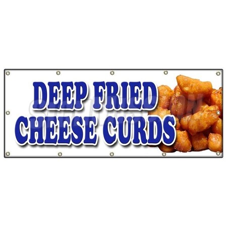 Signmission DEEP FRIED CHEESE CURDS BANNER SIGN wisconsin poutine ...