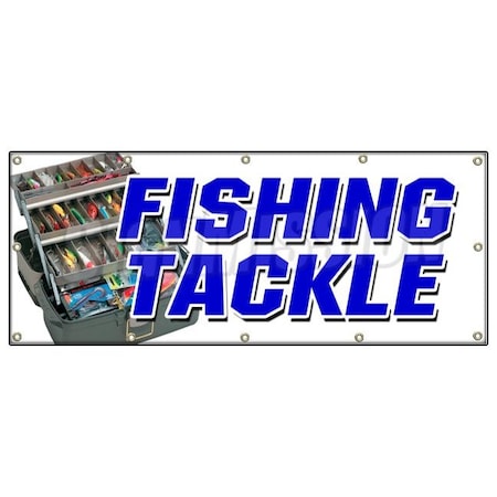 Signmission FISHING TACKLE BANNER SIGN fish rods reels rentals sale ...
