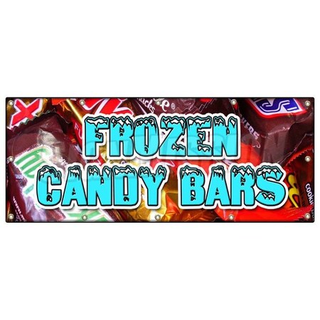 Signmission FROZEN CANDY BARS BANNER SIGN snickers 3 three musketeers ...