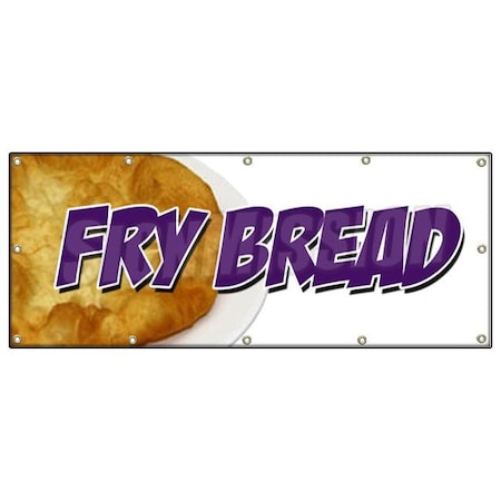Signmission FRYBREAD BANNER SIGN fresh hot bakery indian fry bread taco ...