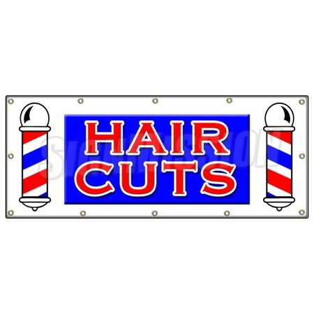 Signmission HAIR CUTS BANNER SIGN men women girls boys stylist dresser ...