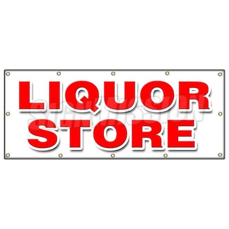 Signmission LIQUOR STORE BANNER SIGN cold beer malt huge selection ...
