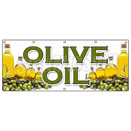 Signmission OLIVE OIL BANNER SIGN extra virgin cooking dinner salad ...