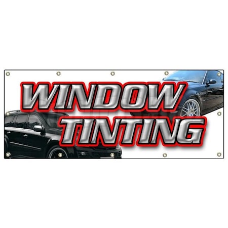 Signmission WINDOW TINTING BANNER SIGN car tint film roll signs B-120 ...