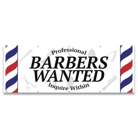 Signmission Professional Barbers Wanted Banner Concession Stand Food ...