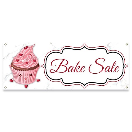 Signmission Bake Sale Banner Concession Stand Food Truck Single Sided B ...