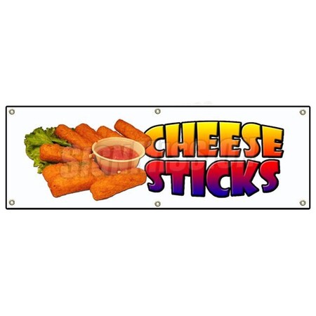 Signmission CHEESE STICKS BANNER SIGN mozzarella concession new fried ...