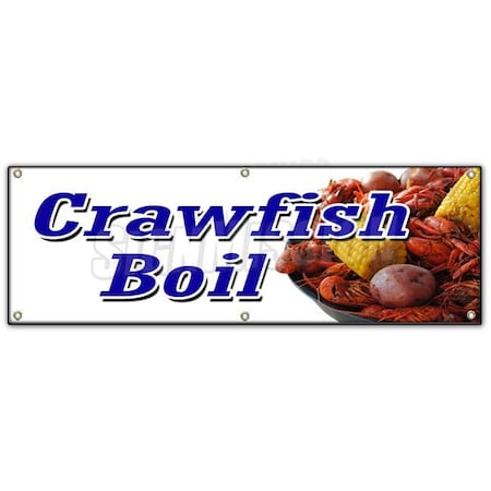 Signmission CRAWFISH BOIL BANNER SIGN cajun buggers louisiana crayfish ...
