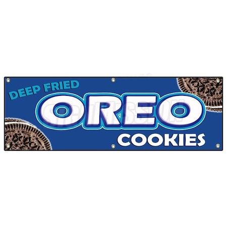 Signmission DEEP FRIED OREOS BANNER SIGN warm fresh homemade fryed ...