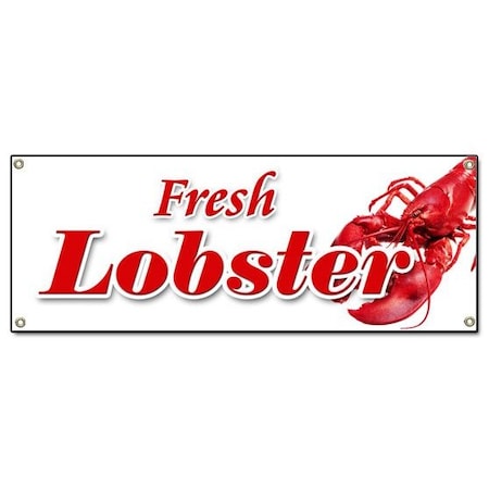 Signmission FRESH LOBSTER BANNER SIGN lobsters signs steamed Maine roll ...