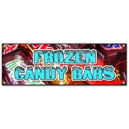 Signmission FROZEN CANDY BARS BANNER SIGN snickers 3 three musketeers ...