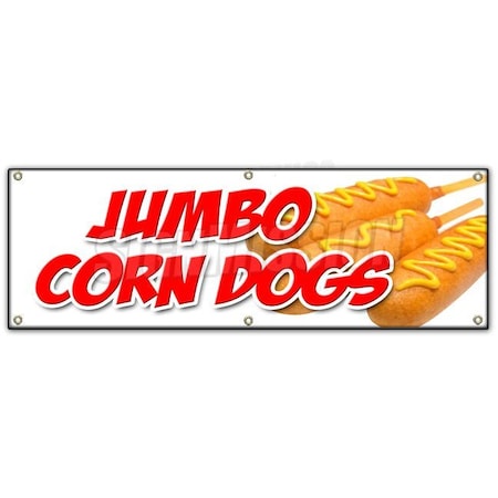 Signmission JUMBO CORN DOGS BANNER SIGN cornbread deep fried on a stick ...