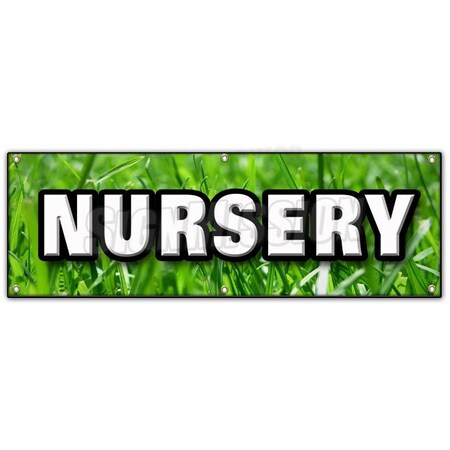 Signmission NURSERY BANNER SIGN trees plants flowers landscaping ...