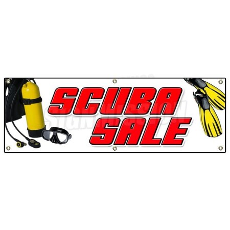Signmission SCUBA SALE BANNER SIGN dive diving shop equipment diver ...